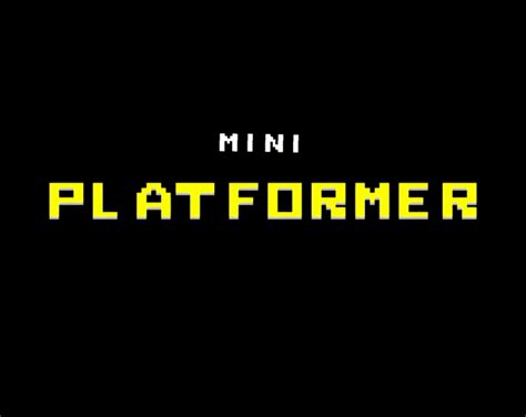 Mini Platformer 1 By George Games Studio