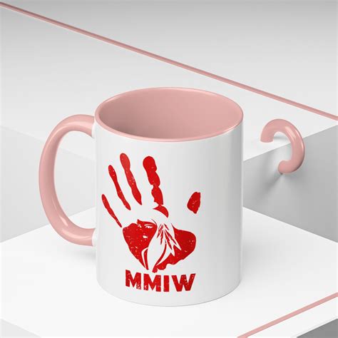 Coffee Mug Mmiw Red Hand Logo Cup Indigenous Awareness T Missing