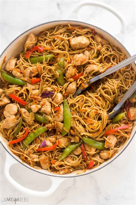 Easy One Pot Chicken Chow Mein Recipe Video Minutes Hot Sex Picture