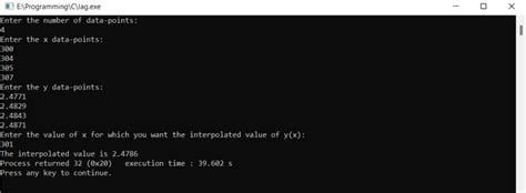 C Program For Lagranges Interpolation Method Svkg In