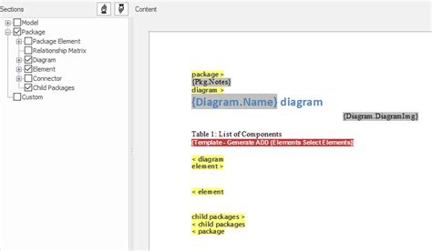 enterprise architect sql in sparx document generation is not working stack overflow