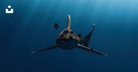 바다에서 헤엄치는 큰 회색 상어 사진 Unsplash의 무료 상어 이미지