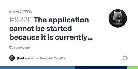 the application cannot be started because it is currently updating when