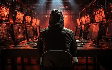 Premium Ai Image Hacker Attack Cyber Crime Concept