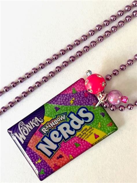 Candy Neckace Nerds Candy Teen Girls Kawaii Birthday T Fun Etsy