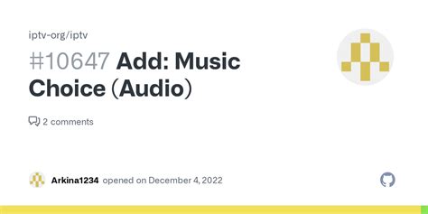 Add Music Choice Audio · Issue 10647 · Iptv Orgiptv · Github