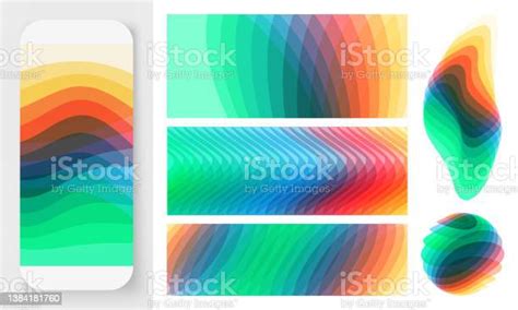 동적 효과와 추상적 인 배경 다양한 겹치는 요소 집합입니다 모바일 앱 및 웹용 최신 화면 디자인 브로셔 배너 전단지 또는