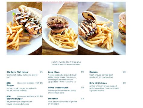 Online Menu Of Stonefish Grill Restaurant Haleiwa Hawaii 96712 Zmenu