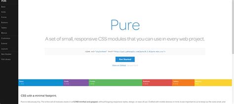 Pure A Set Of Small Responsive Css Modules That You Can Use In Every