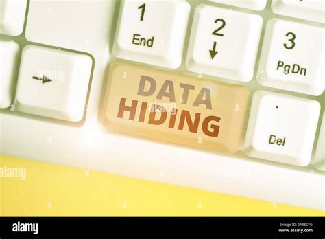 word writing text data hiding business photo showcasing secretly