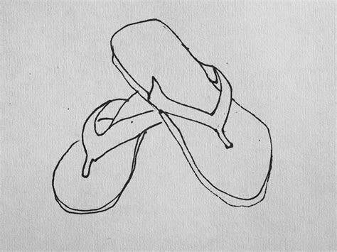 Flip Flops Drawing At GetDrawings Free Download