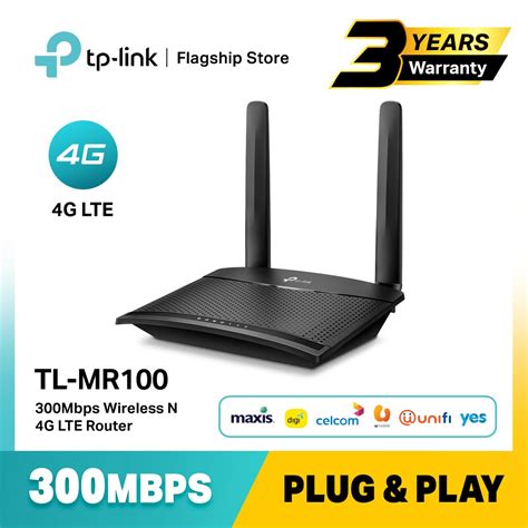 TP-Link TL-MR100 - 300 Mbps Wireless N 4G LTE Router | Shopee Malaysia