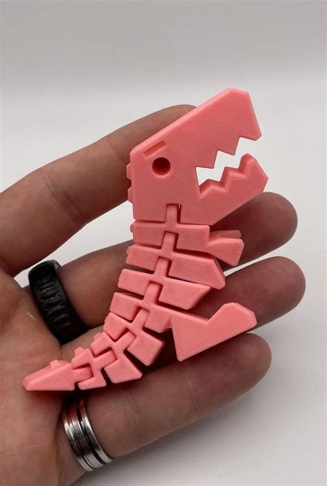 3d Printed T Rex Fidget Articulated Dinosaur Sensory Toy For Stress