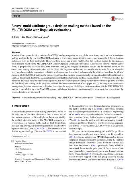 a novel multi attribute group decision making method based on the