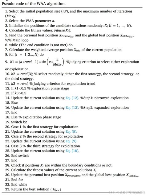 2024年中科院一区顶刊算法—加权平均优化算法waa 性能测评及matlab代码免费获取2025顶刊算法 Csdn博客