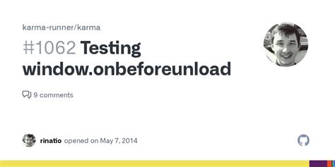 Testing Windowonbeforeunload · Issue 1062 · Karma Runnerkarma · Github