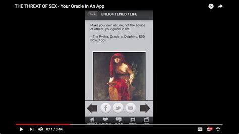 the threat of sex your oracle in an app youtube