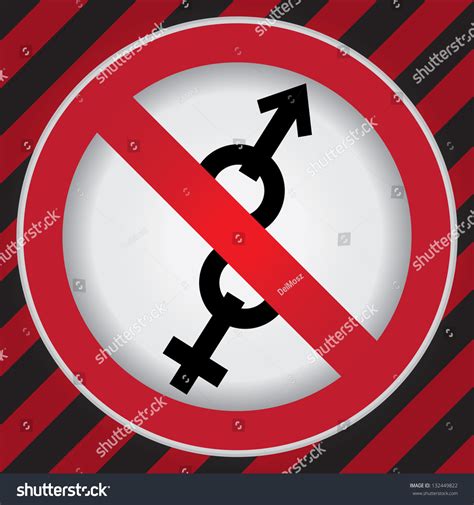 Circle Prohibited Sign No Sex No Stock Illustration 132449822 Shutterstock