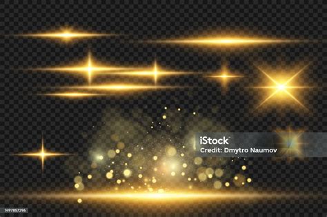 특수 렌즈 플래시 조명 효과 플래시가 광선과 탐조등을 깜박입니다 일러스트 하얗게 빛나는 빛 광선에서 아름 다운 별 빛입니다 태양은 역광입니다 밝고 아름다운 별 햇빛 Rays