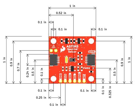 Hardware Overview Sparkfun Spectral Sensor Breakout As7343 Qwiic Hookup Guide