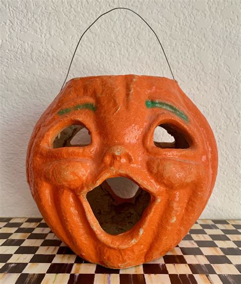 Vintage 1950s Two Faced Jack Olantern