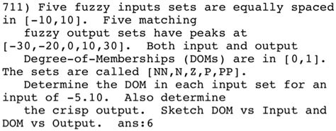 SOLVED Five Fuzzy Input Sets Are Equally Spaced In Five Matching Fuzzy Output
