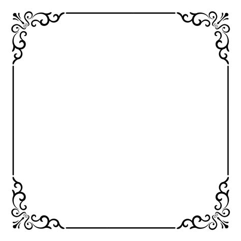 Square Border Ornate Corner Square Border Borders Abstract Border