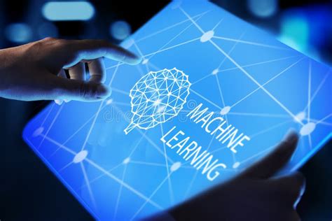 machine deep learning algorithms and ai artificial intelligence internet and technology concept