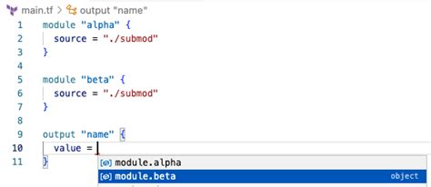 Module Output Completion Broken If 2 Modules Have The Same Source · Issue 1107 · Hashicorp