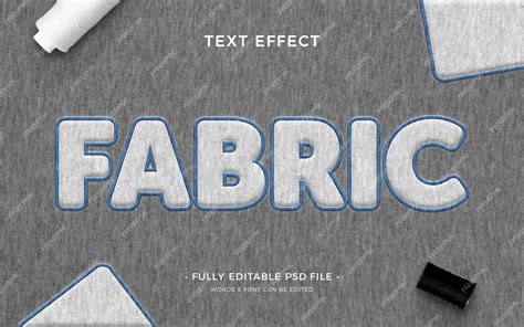 Premium Psd Fabric Text Effect