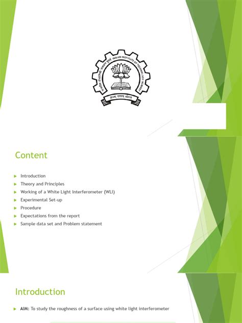 Exp3 Testing Of Surface Characteristics Using White Light