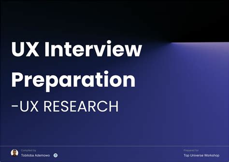 UX Interview Preparation UX RESEARCH Figma