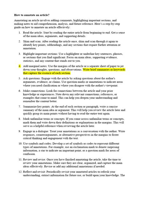 How To Annotate An Article Pdf Computers
