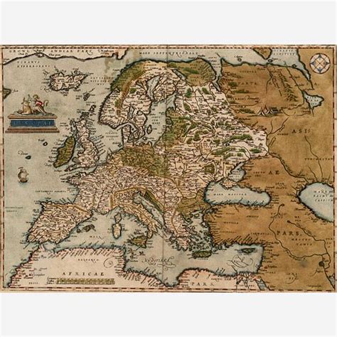 Abraham Ortelius 1570 Map Of Europe Sold At Auction On 28th October Circle Auction