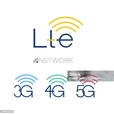 Lte 아이콘입니다 네트워크 표지판 3g 4g 5g 벡터 기술 설정 디자인 템플릿 격리 된 그림입니다 인터넷 기호 3g에 대한