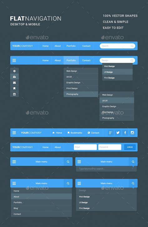 43 Best Navigation Bar Designs Images Navigation Bar Navigation Design Web Design Inspiration