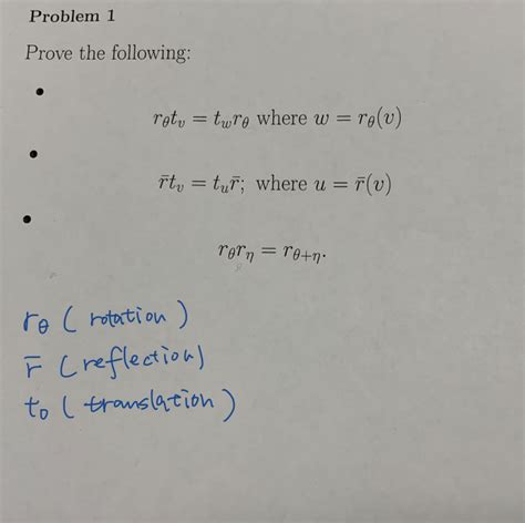 Solved Prove the following rθtv twrθ where w rθ v Chegg com