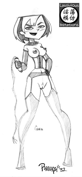 Rule 34 Gwen Tdi Human Human Only Line Art Parrapa 32 Pointy Chin