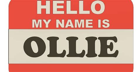 Hello My Name Is Customisable Pin Badge By D Dengineer Download Free STL Model Printables Com