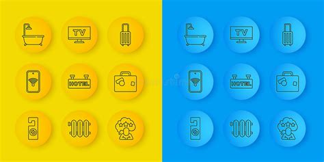 Set Line Please Do Not Disturb Mobile With Wi Fi Wireless Signboard Text Hotel Five Stars