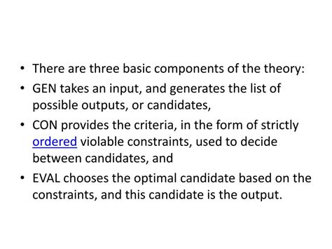 Ppt Optimality Theory Powerpoint Presentation Free Download Id 2273727