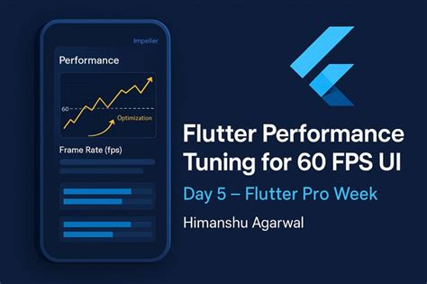 How To Optimize Your Flutter App For 60 Fps Himanshu Agarwal Posted On The Topic Linkedin