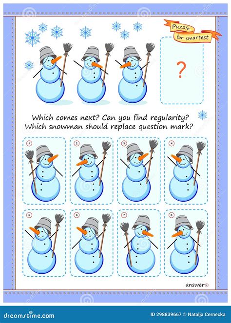 Logic Puzzle Game For Smartest Which Comes Next Can You Find