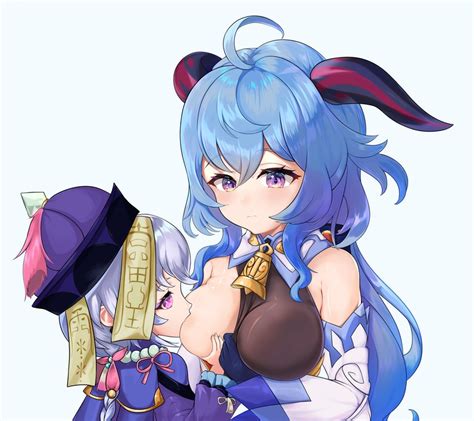 Ganyu And Qiqi Genshin Impact Drawn By Matcha Tea Fuji Danbooru