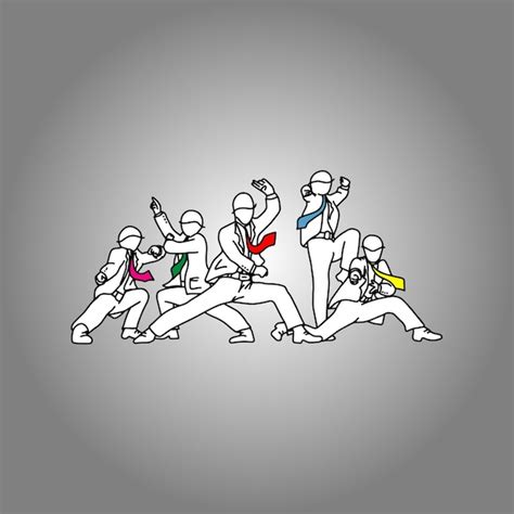 Premium Vector Businessman With Different Color Necktie Posting Like