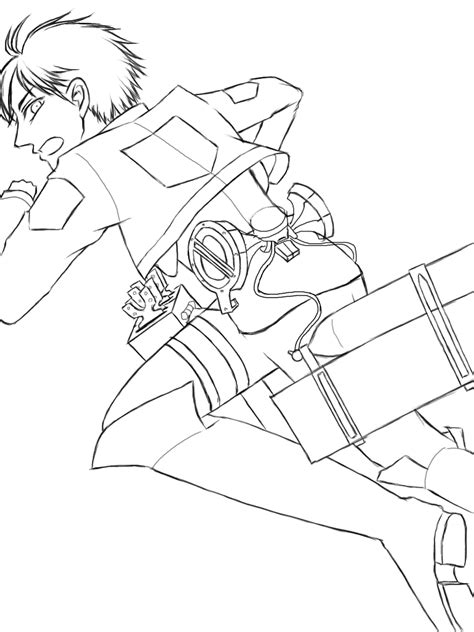塗りませんかエレンイェーガー線画 ibisPaint