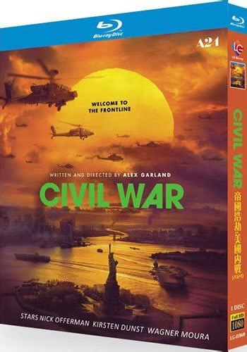 Civil War 2024 1 Disc Set Blu Ray A24 Dystopian War Thriller