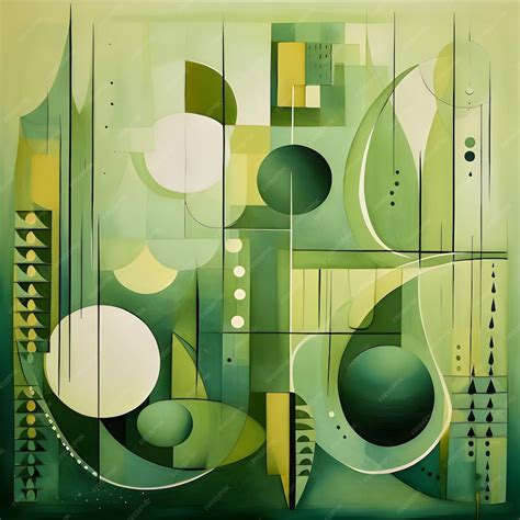 Premium Vector Abstract Green Background With Geometric Elements Vector Illustration Eps 10