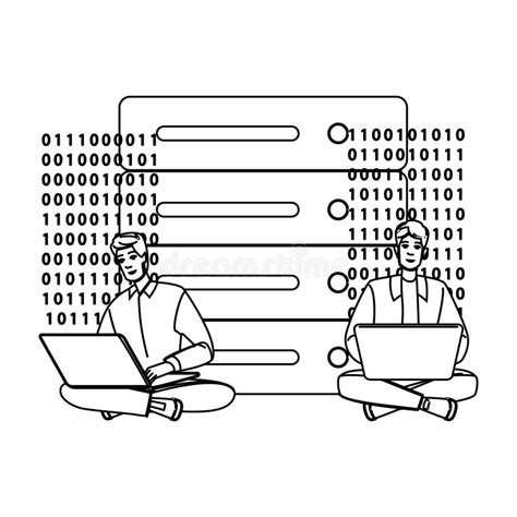 Database Character Stock Illustrations 7583 Database Character Stock