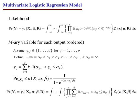 ppt bayesian multivariate logistic regression by sean o brien and